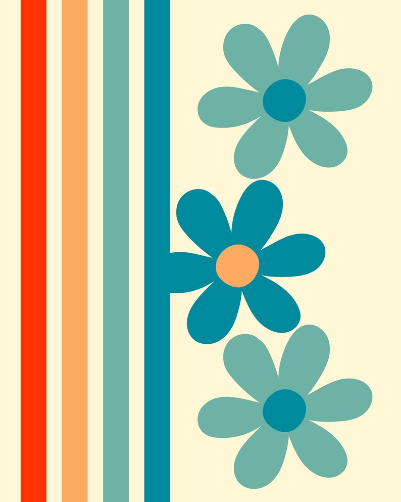 70s Retro Digital Prints, Set of 3 70s Wall Art, 70s Decor, Retro Wall ...