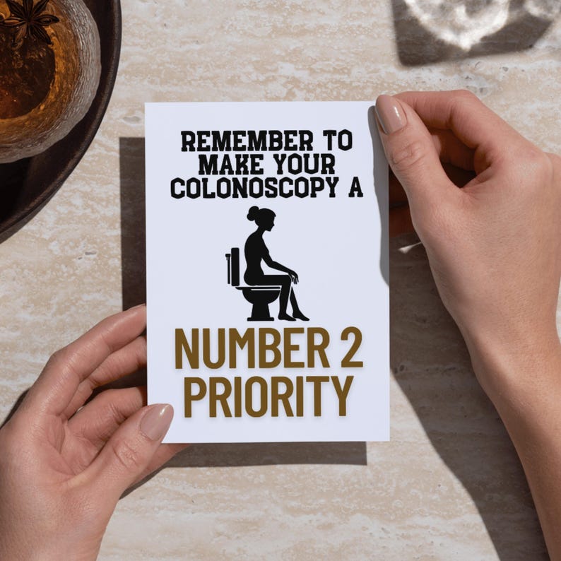 Colonoscopy Card - Funny Get Well Soon Card, Poop Humor Printable ...