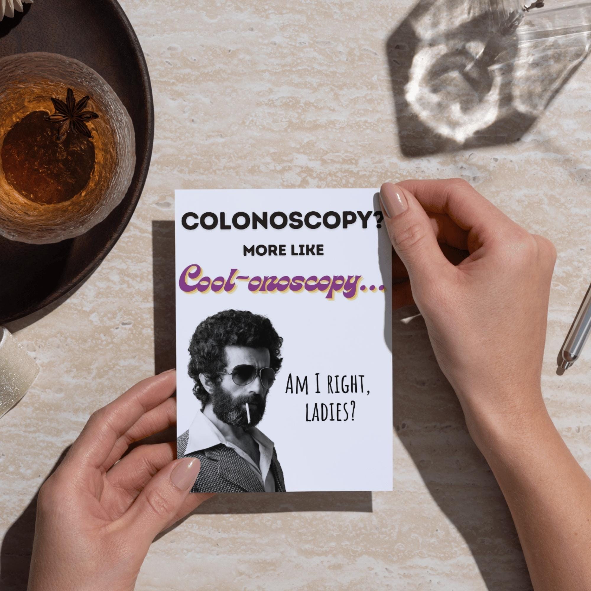 Colonoscopy Funny Card Printable | Digital Get Well Gift | Retro and ...