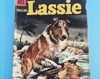 Lassie Comic Book Volume 1, No. 25 Dell Nov Dec 1955 Silver Age Comics MGM Lassie Comic Book ...