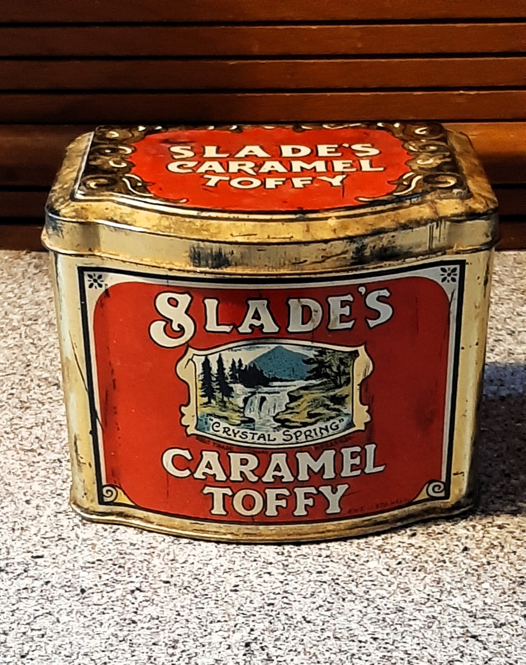 Vintage Slade's Toffee Tin: Royal Toffy Works Collectible - Etsy
