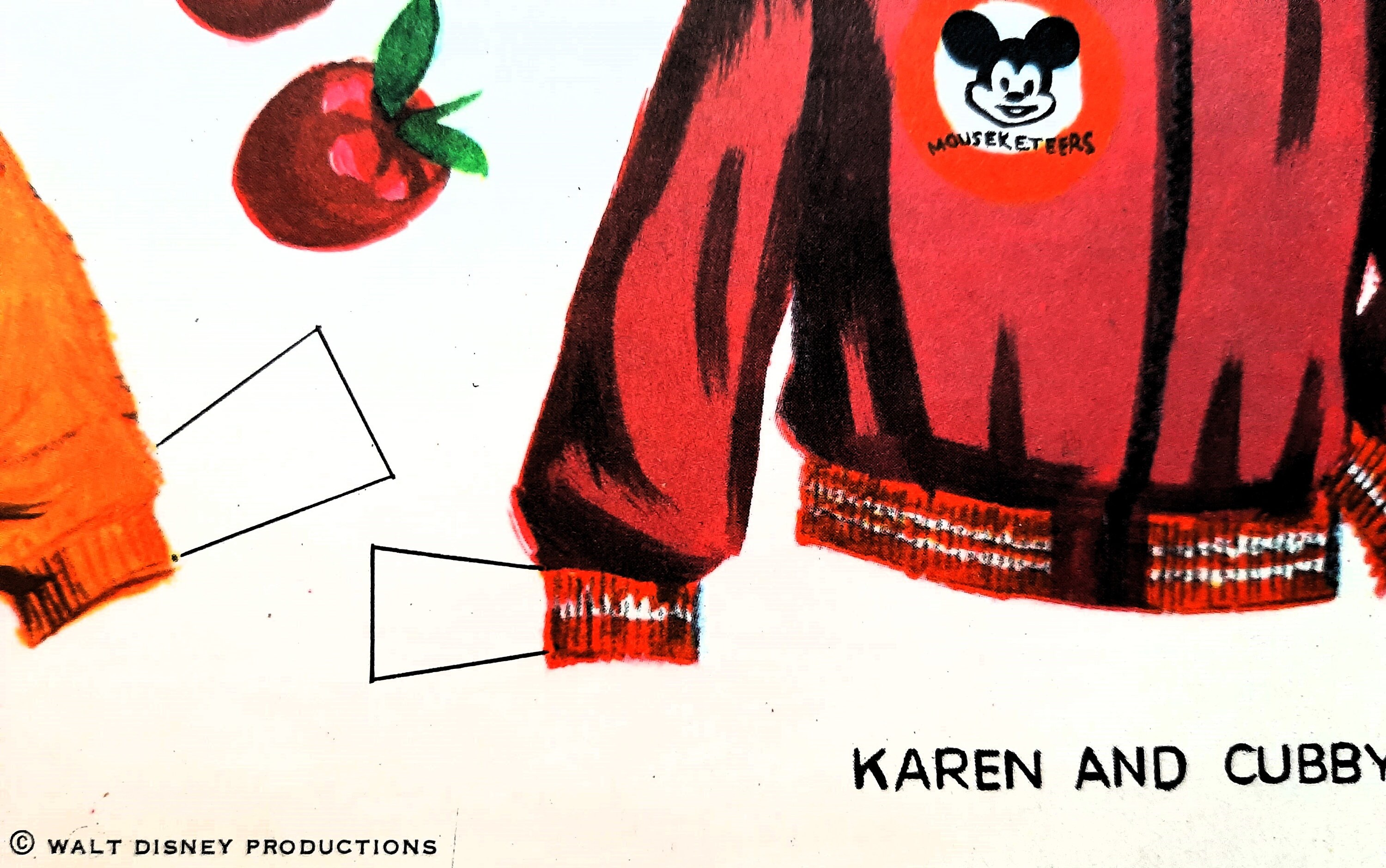 Vintage 1957 Walt Disney's Mouseketeer Cut-outs: Karen and Cubby ...