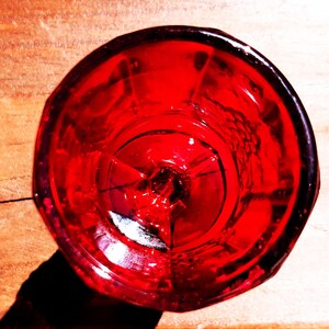 Westmoreland Ruby Red Paneled Grape 4 Oz Cordial Glass, Deep Red ...