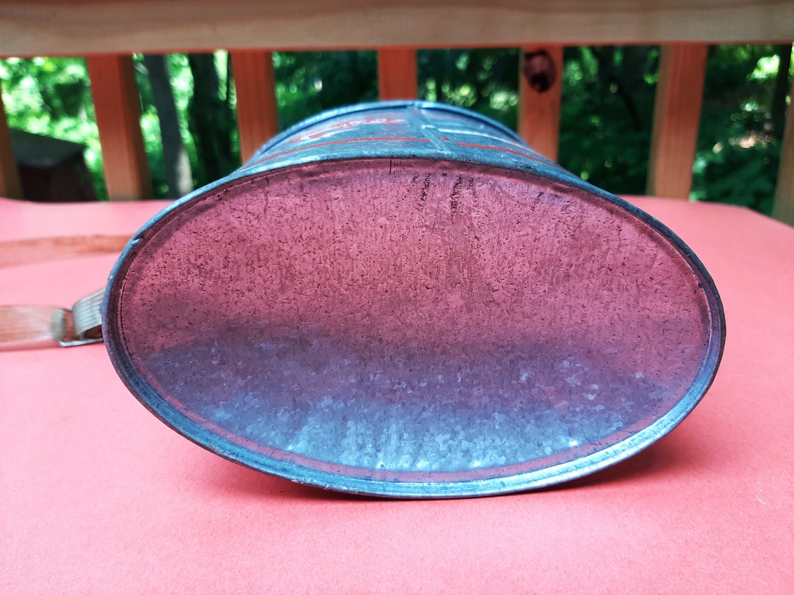 Old Pal Galvanized Metal Minnow Bucket With Plastic Strap - Etsy