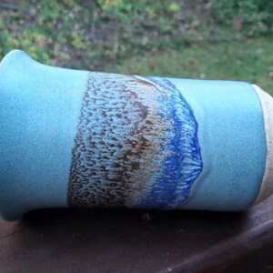 Walter Hartman Drip Pottery Vase, Texas Stone Drip Clay Vase, Green W ...