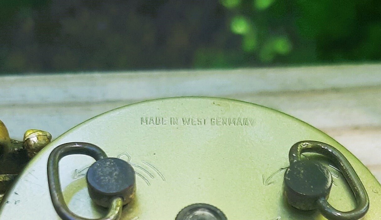 West Germany Stylebuilt Vanity Clock With Floral Rose Gold - Etsy