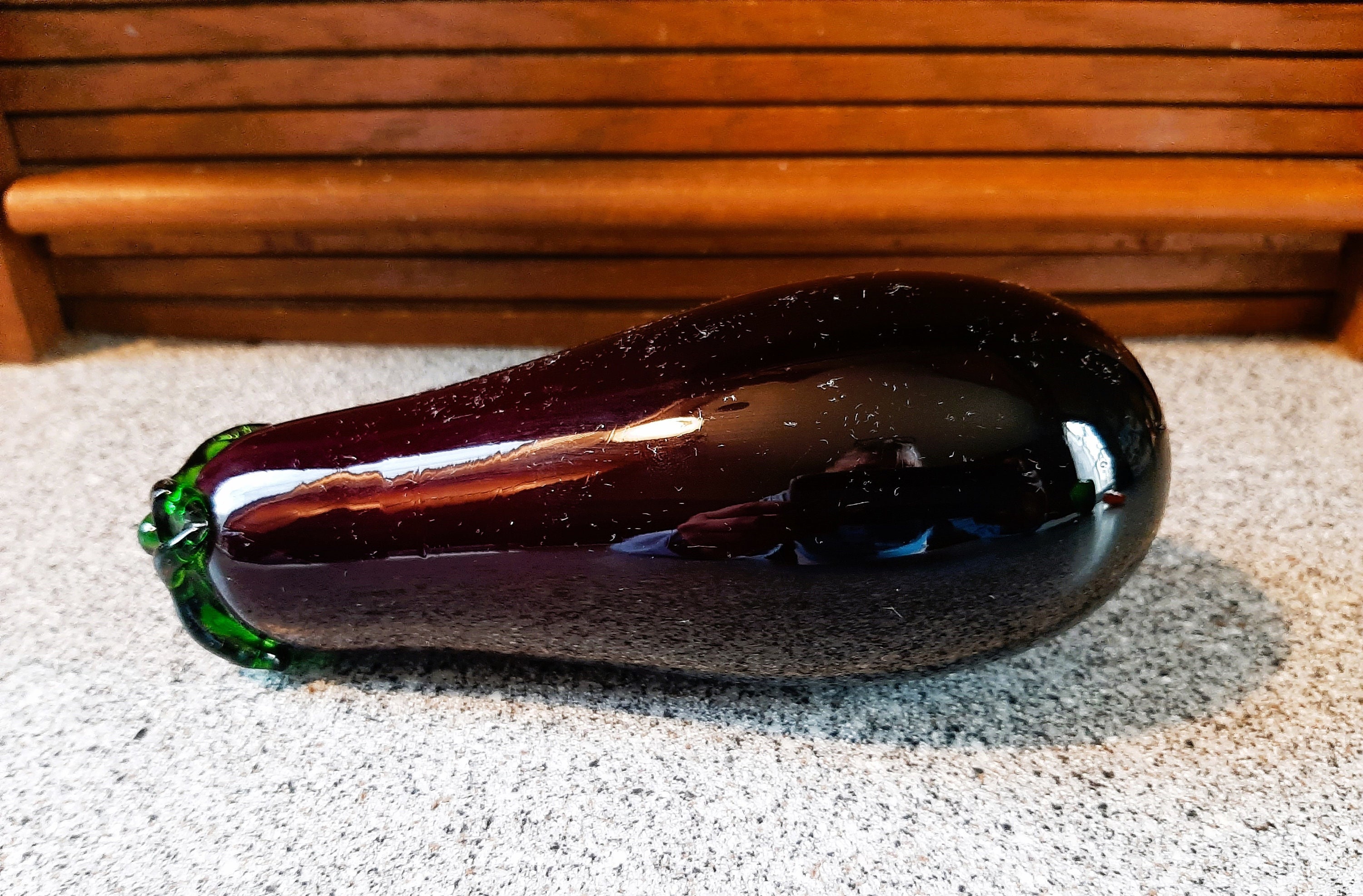 Vintage Glass Vegetables Set of 3 Glass Carrot Glass Green Pepper Glass ...