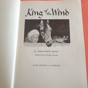 King of the Wind the Story of the Godolphin Arabian by - Etsy