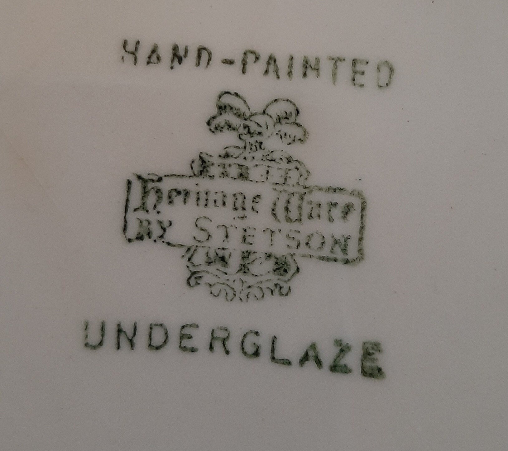 Vintage Hand Painted Stetson Heritage Ware 6 Underglazed Bread Plate W ...