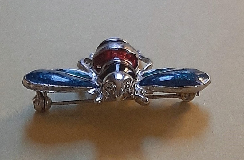 Retro Bee Pin With Colorful Wings Vintage Multicolored Bee Brooch - Etsy