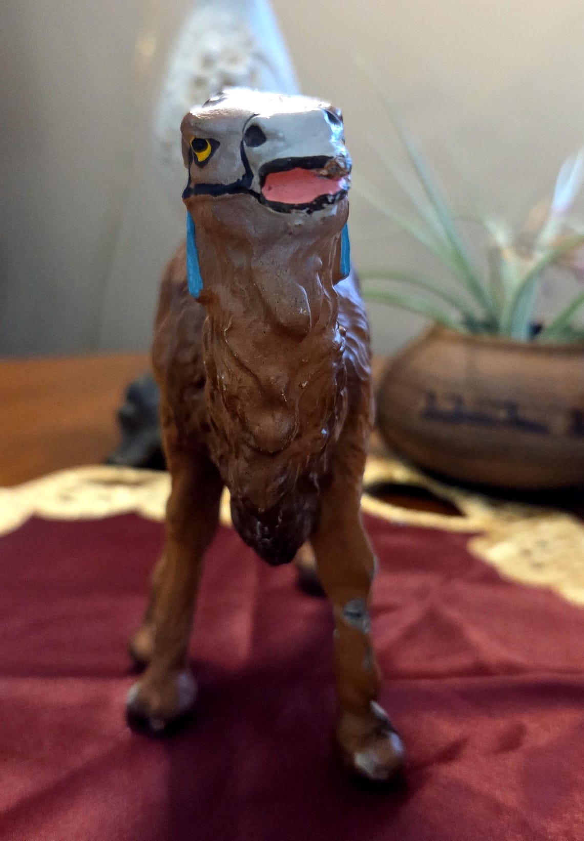 Vintage Paper Mache Nativity Standing Camel Made in Italy: Hand Painted ...