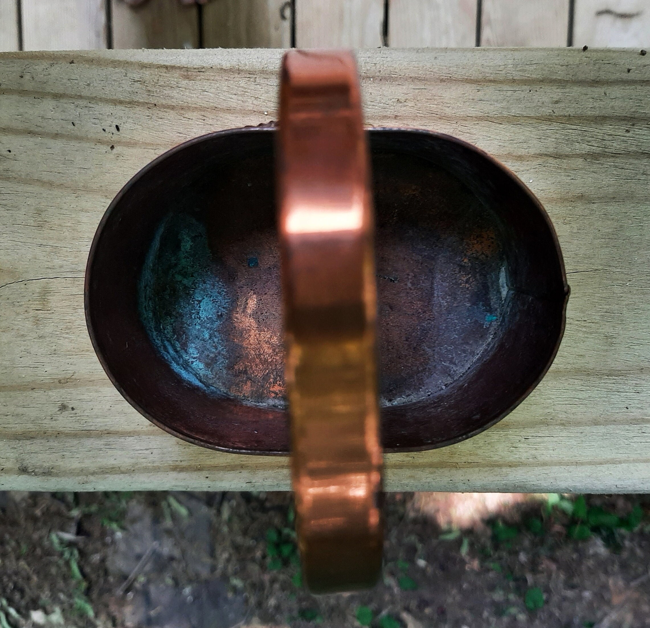 Vintage Small Brass Copper Basket With Brass Rose Center, Soldered ...