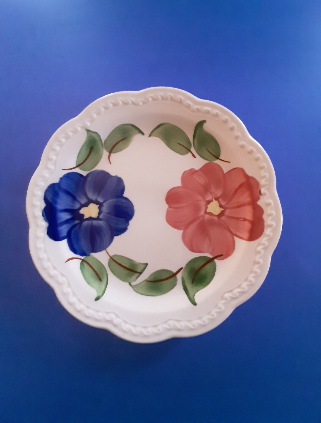 Vintage Hand Painted Stetson Heritage Ware 6" Underglazed Bread Plate W ...