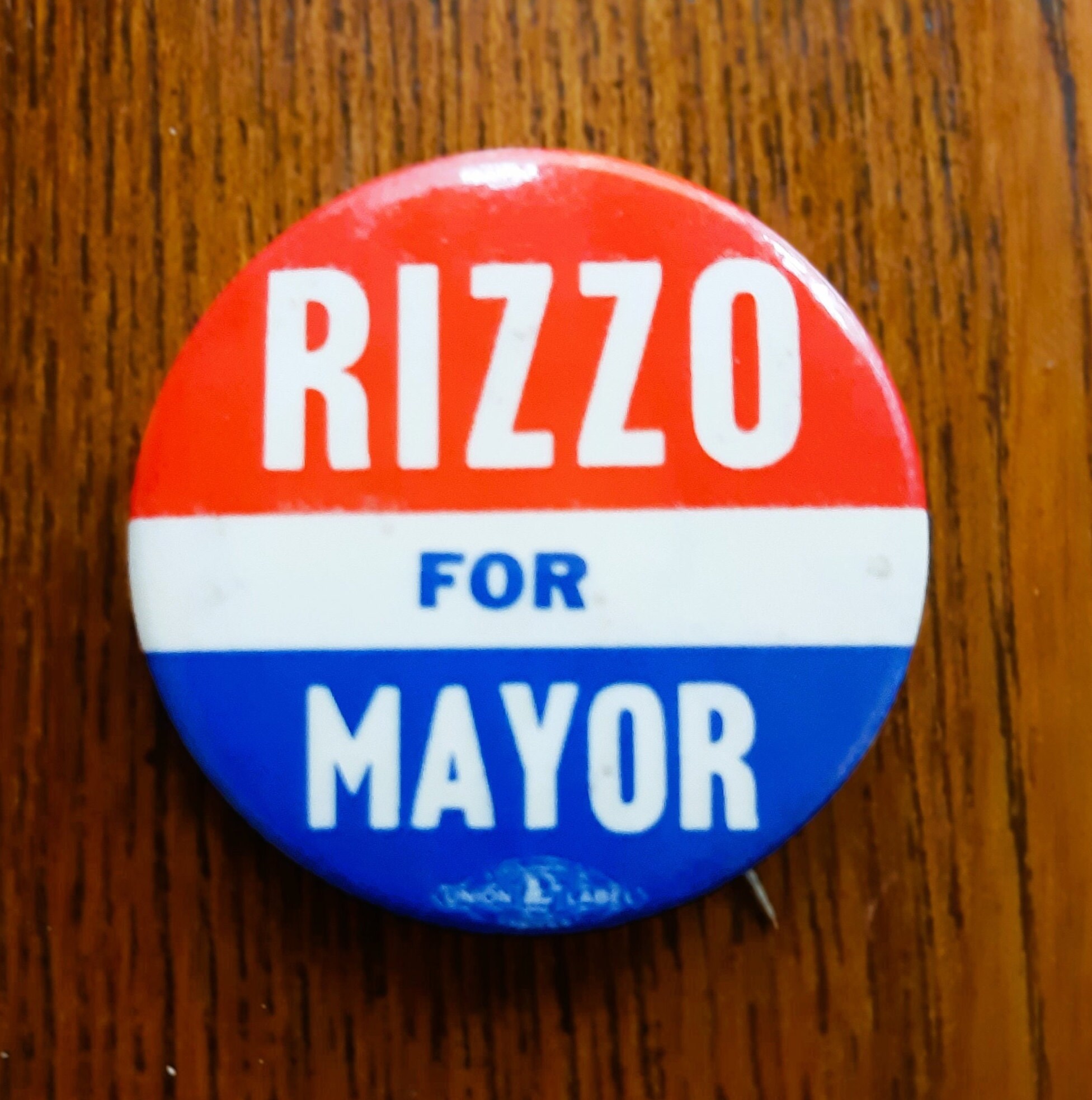 Vintage Rizzo for Mayor Pinback Campaign Button, Mayor of Philadelphia ...