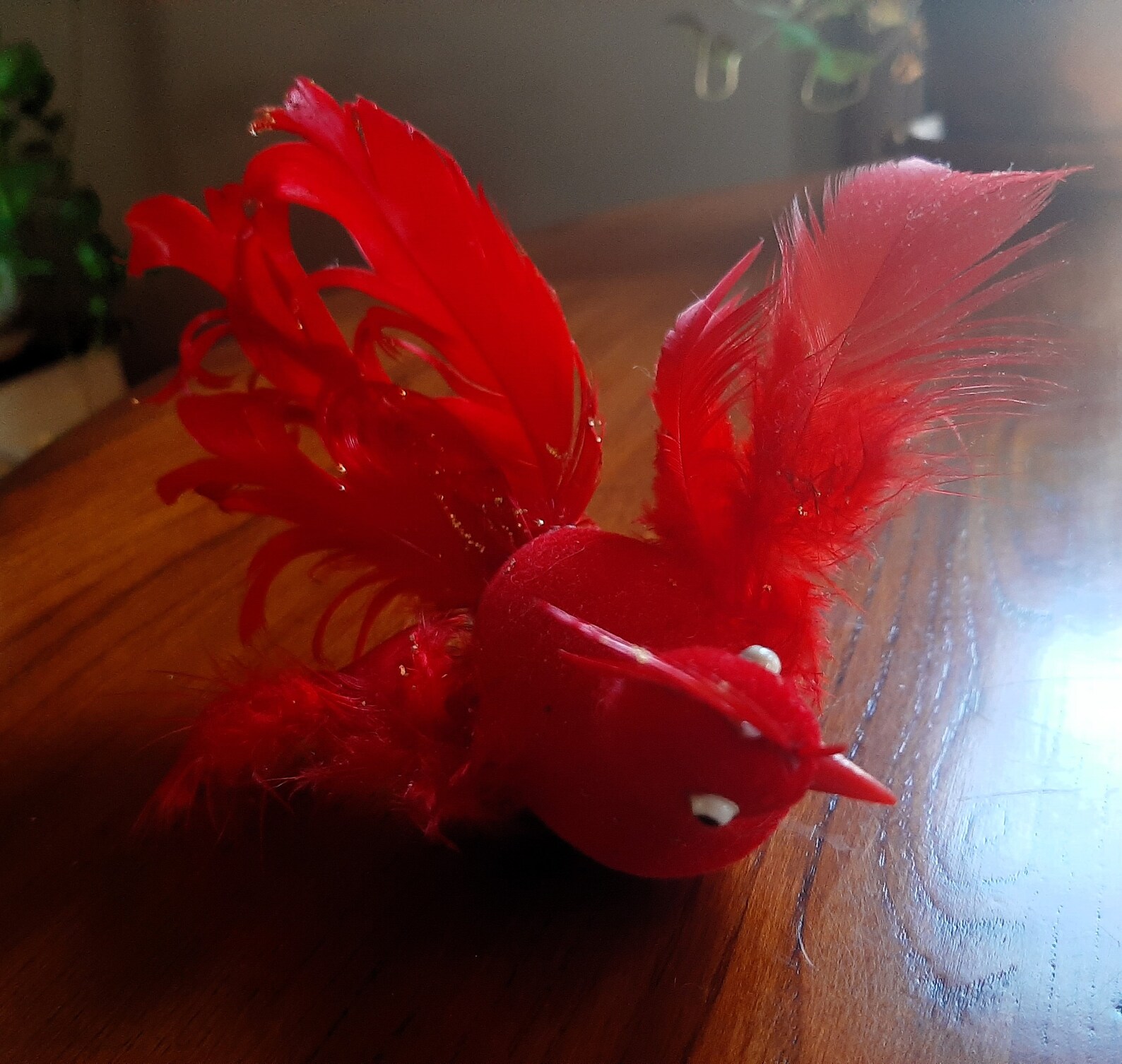 Vintage Flocked and Feathered Birds - Etsy