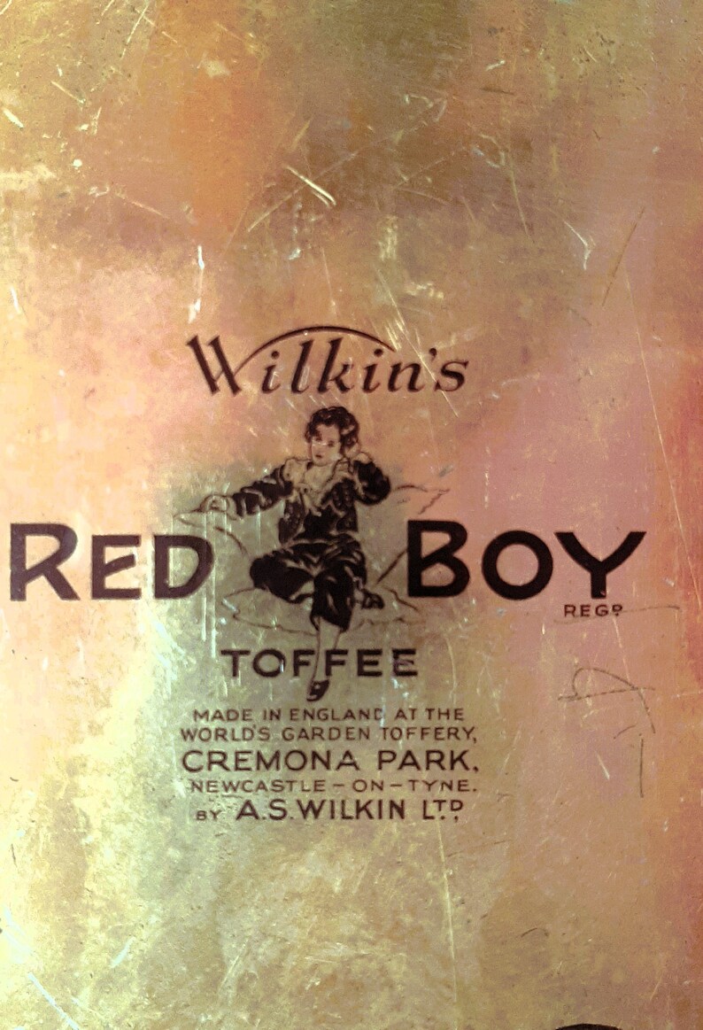 Vintage 1930s Wilkins Red Boy Toffee Tin: English Advertising ...