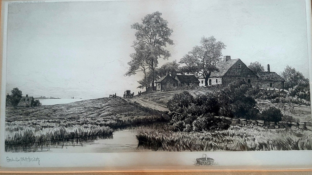 Antique Framed Artist Proof Charles Frederick William Mielatz 1864-1919 ...