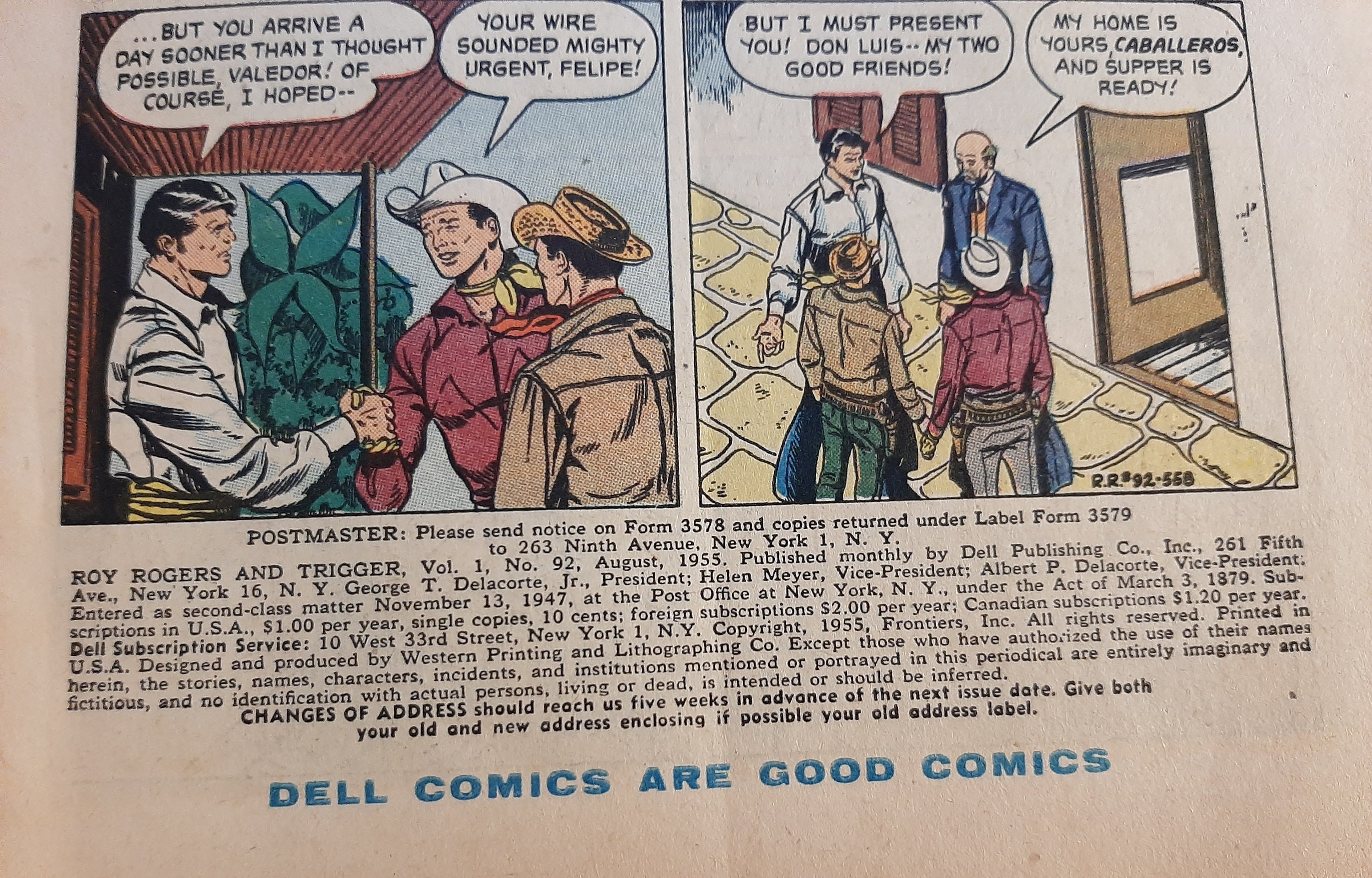 Roy Rogers Comic Book Volume 1, No. 87, March, 1953, Vintage Cowboy ...