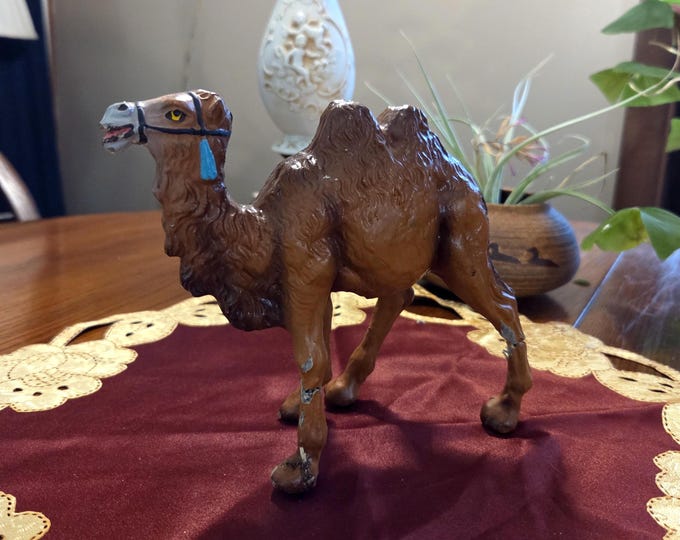 Vintage Paper Mache Nativity Standing Camel Made in Italy: Hand Painted ...