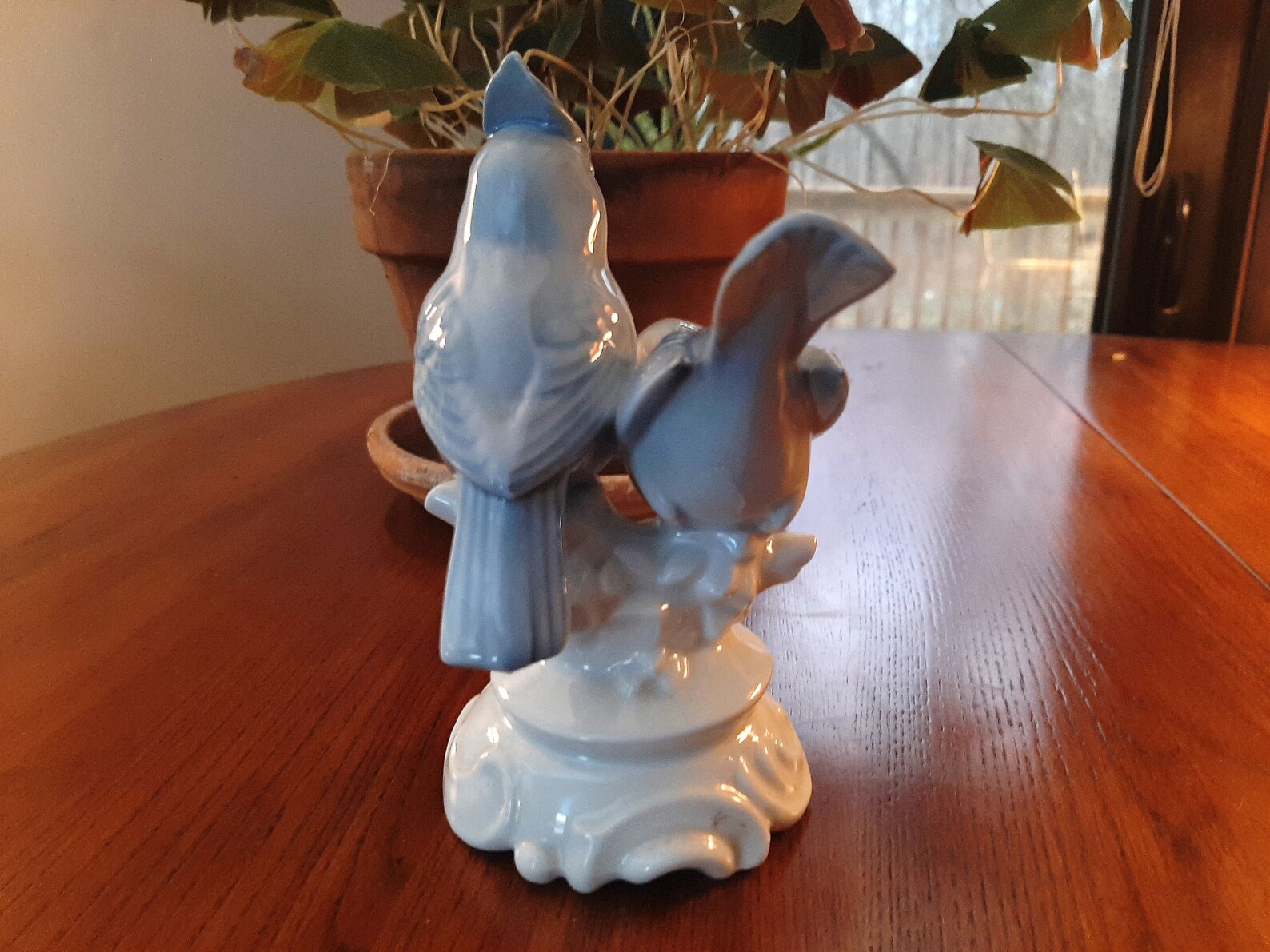 Gerold Purzellan Two Birds on Branch Figurine Bavaria Western Germany ...