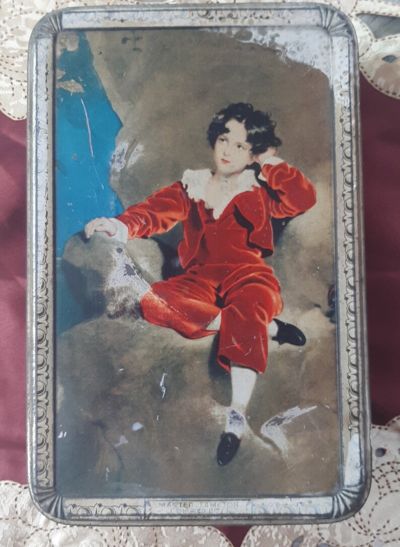 Vintage 1930s Wilkins Red Boy Toffee Tin: English Advertising ...