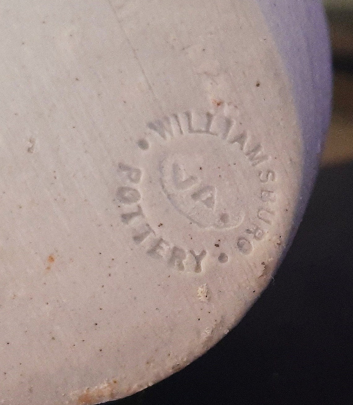 Williamsburg Pottery Pitcher: Virginia Colonial Blue Flower Design - Etsy