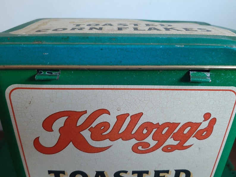 Kellogg's Toasted Corn Flakes Tin W Story of Dr. John Harvey Kellogg ...