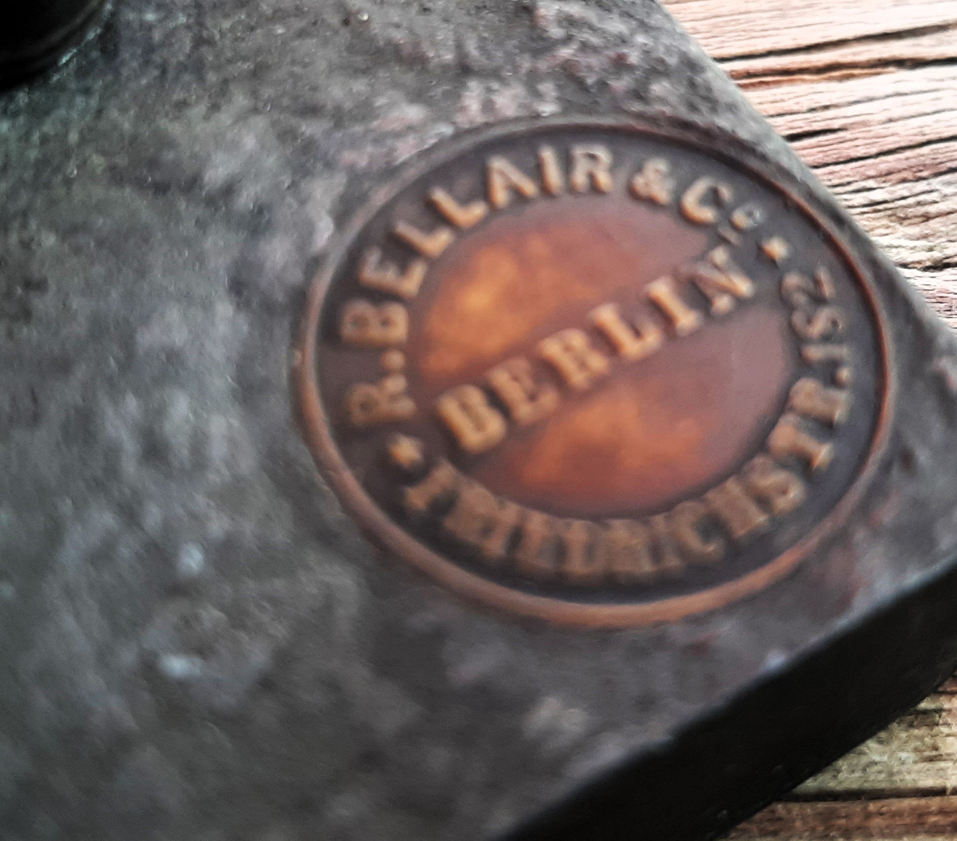 R. Bellair & Co Berlin 1896 Cast Bronze German Artillery Officer W ...