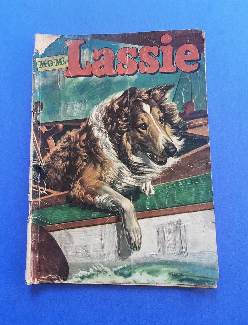 Lassie Comic Book 9 Dell Oct Dec 1952 Silver Age Comics MGM Lassie Comic Book, Vintage Comics ...