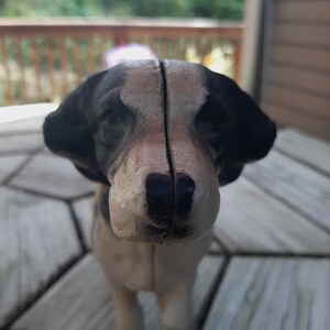 Vintage Cast Iron English Setter Doorstop, White & Black English Setter ...