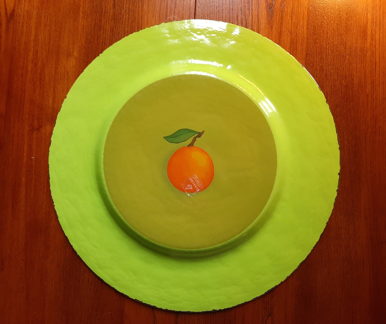 Dibbern Germany Apple 13.25" Round Platter Green Glass Serving Plate - Etsy