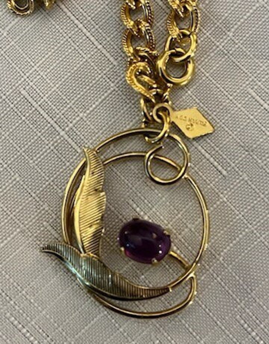 Sarah Coventry Amethyst Oval Collection Gold Tone Bracelet, Lady ...