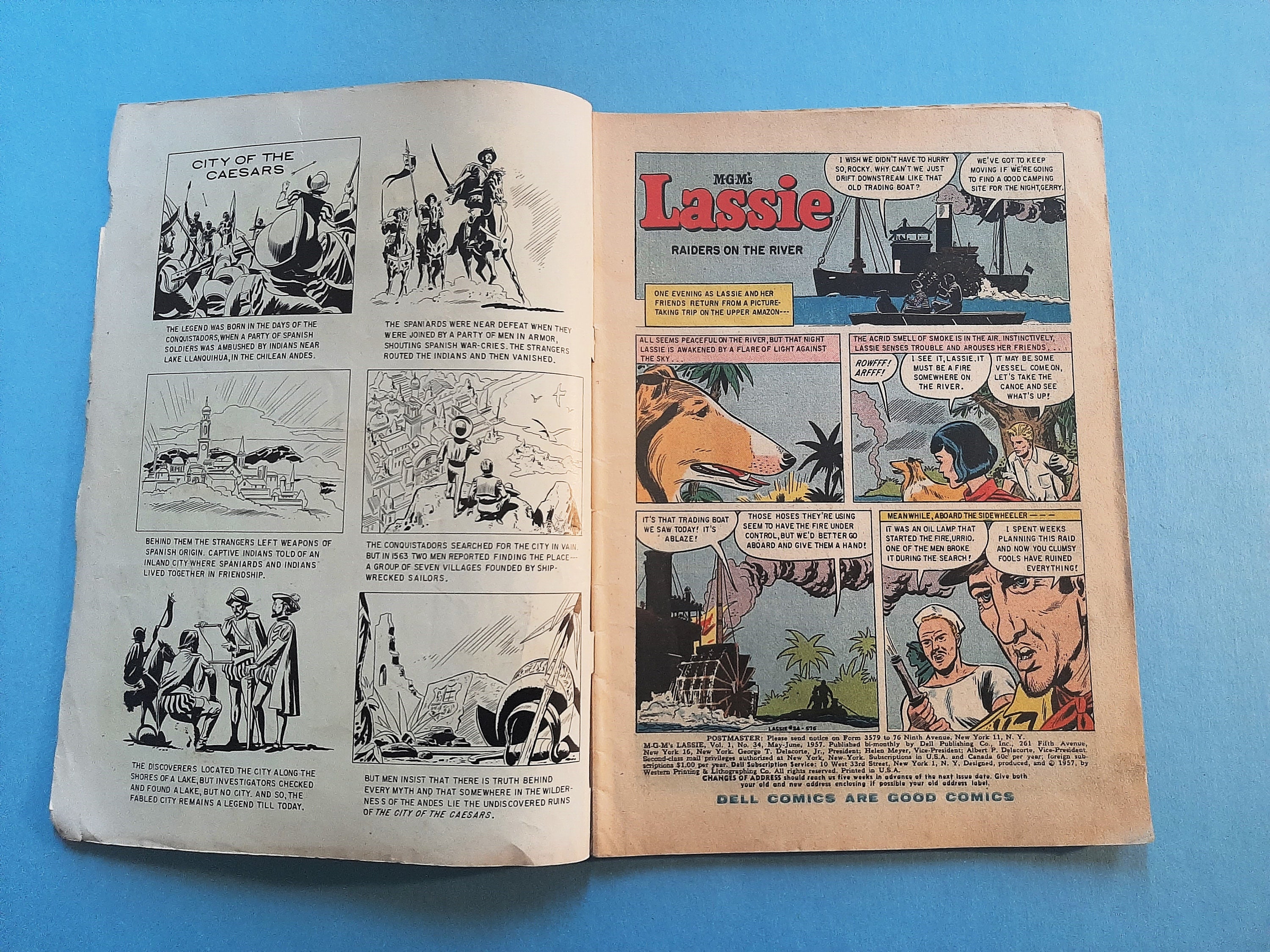 Lassie Comic Book Volume 1, No. 34 Dell Nov Dec 1957 Silver Age Comics ...