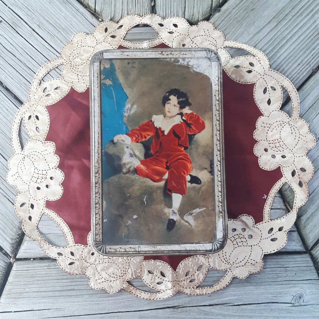 Vintage 1930s Wilkins Red Boy Toffee Tin: English Advertising ...