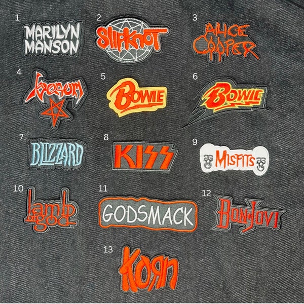 Rock Band Patches - Etsy