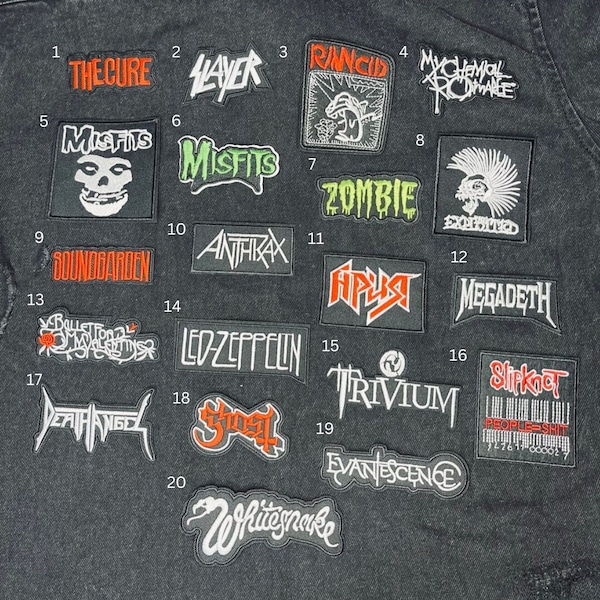 Rock Band Patches - Etsy