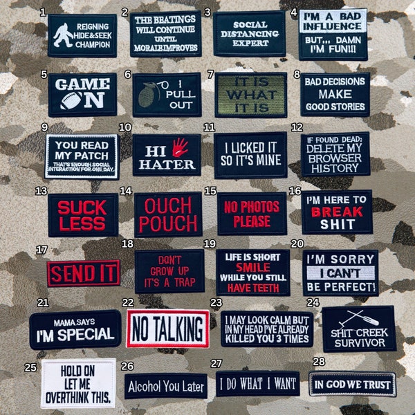 Funny Morale Patch - Etsy