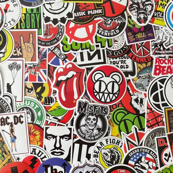 Rock Band Stickers - Etsy