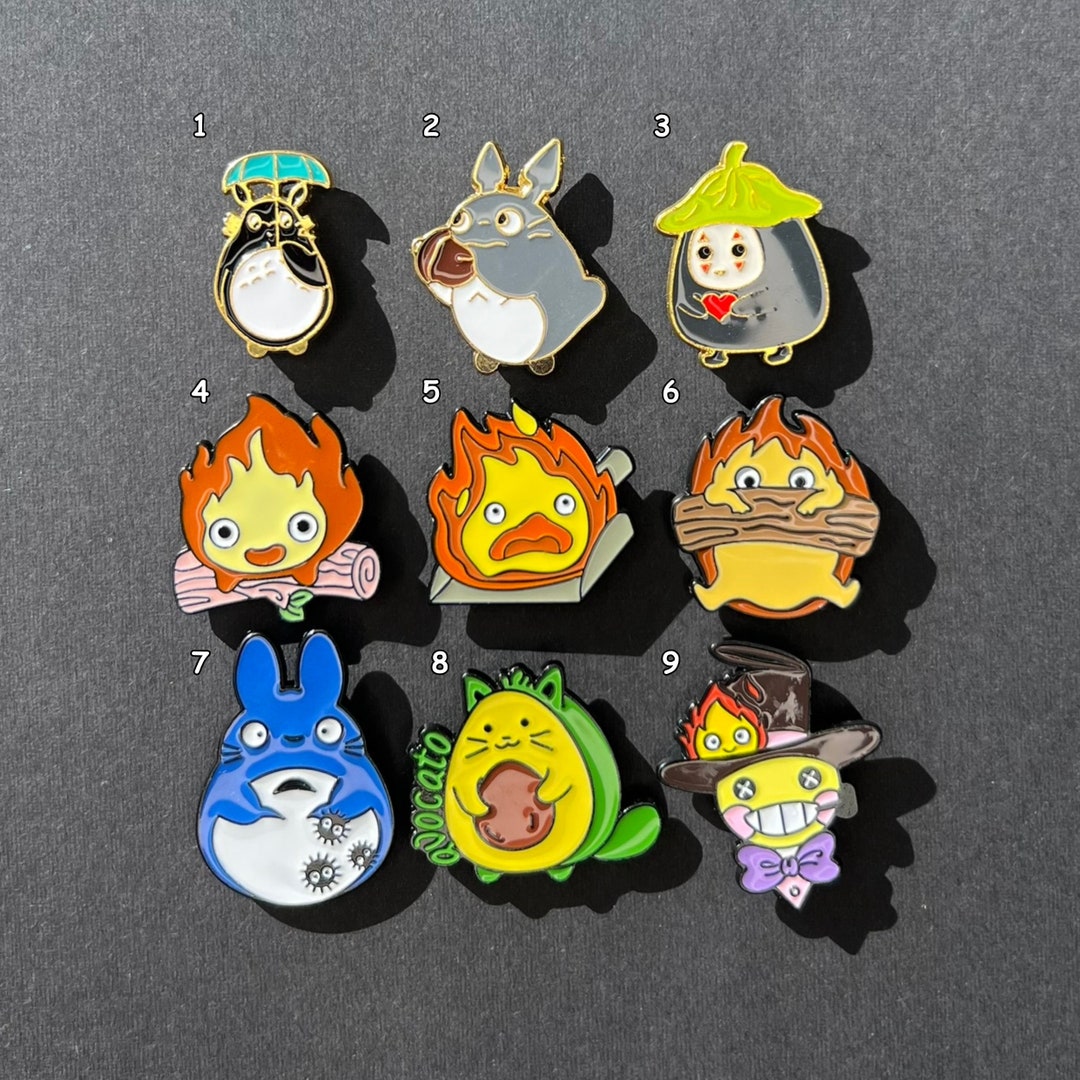 Cute Anime Enamel Pins, Hayao Miyazaki, Spirited Away, Studio Ghibli ...