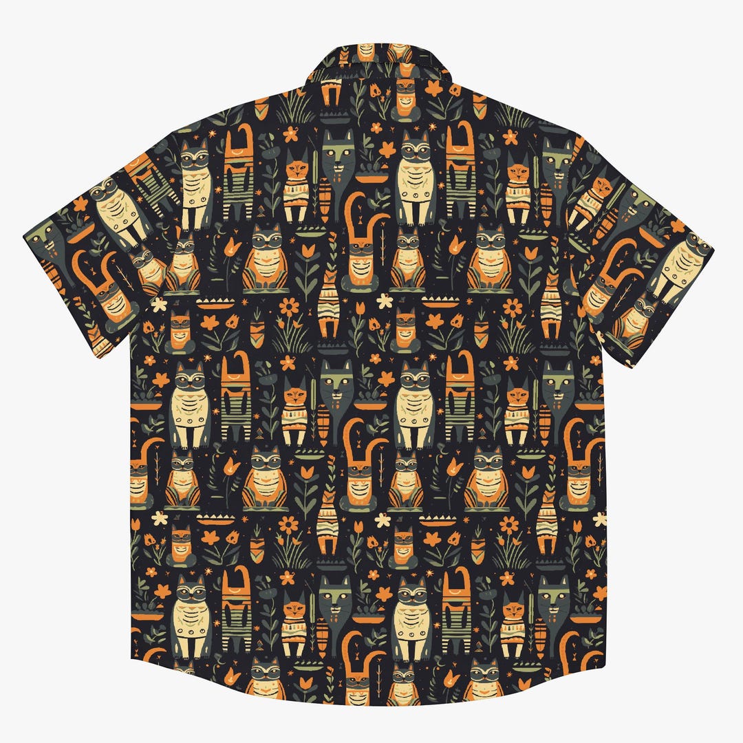 Egyptian Cats Hawaiian Hula Shirts 1 - Etsy