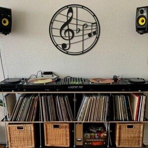 Musical Wall Decor, Living Room Decoration, Housewarming Gift, Metal ...