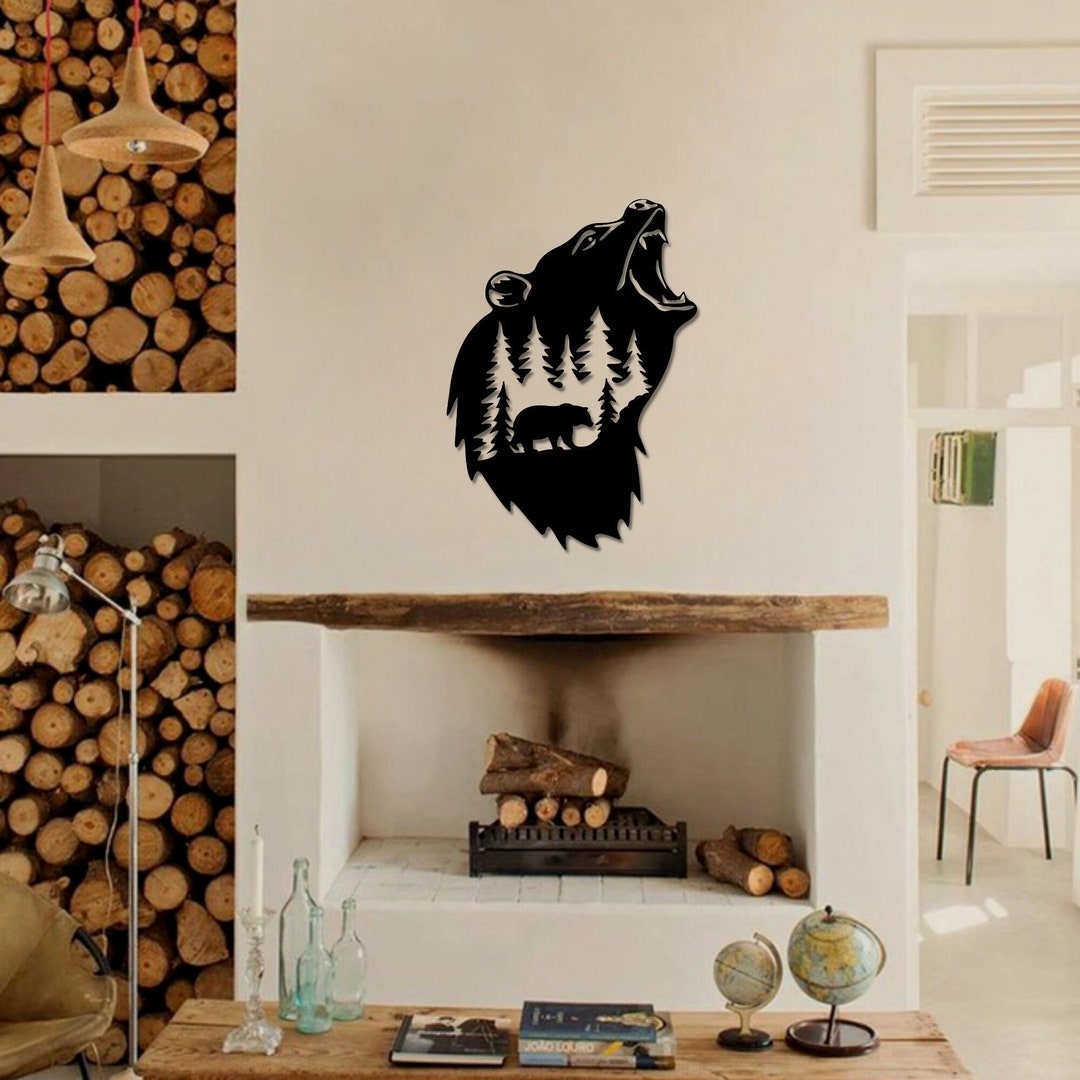 Bear Head Wall Art for Wilderness Lovers Add Rustic Charm With Unique ...