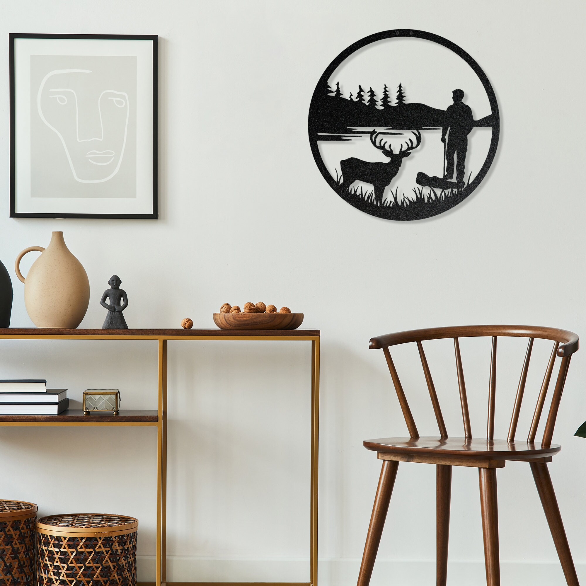 Hunter Metal Wall Decor Unique Wall Decor Metal Wall Art - Etsy