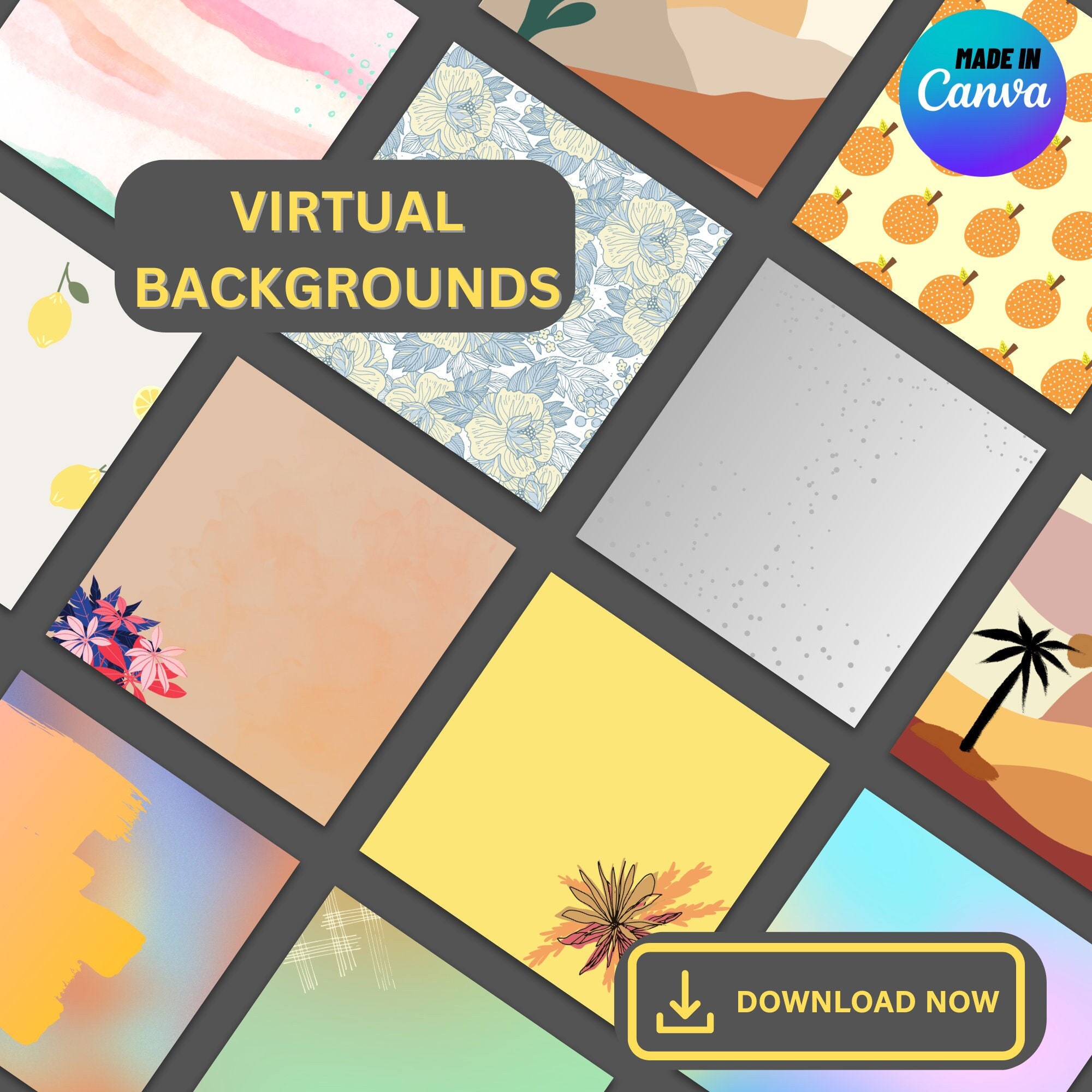 Zoom Virtual Background, Zoom Background, Zoom Backgrounds, Bundle ...
