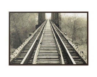 Train Locomotive, Splatter Painting Canvas Wall Art, Modern Railroad ...