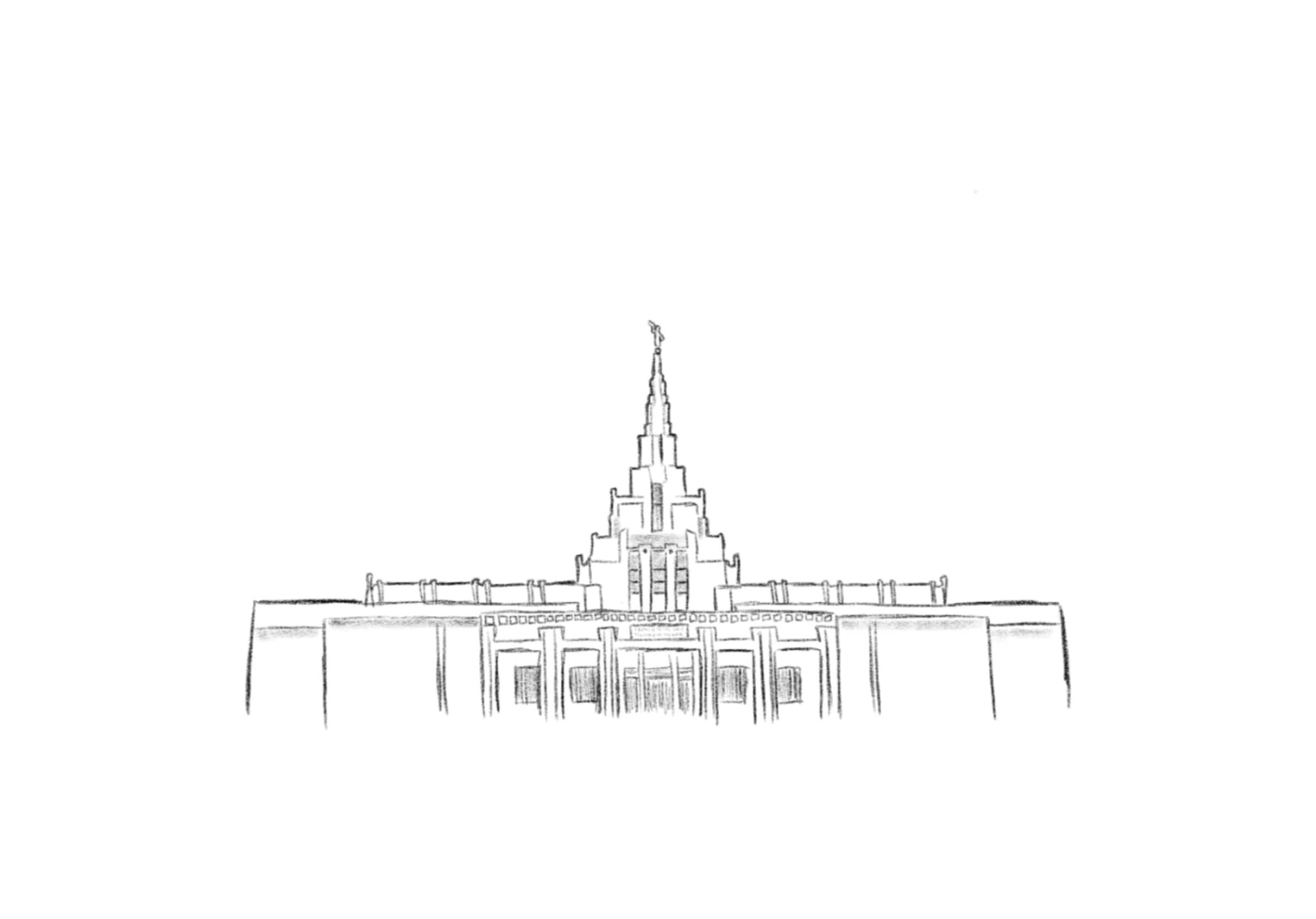 Phoenix, Arizona LDS Temple Drawing - Etsy