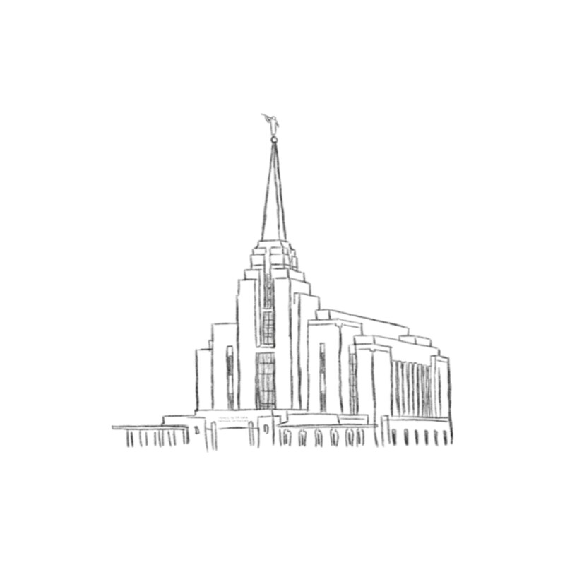 Rexburg Lds Temple Print - Etsy