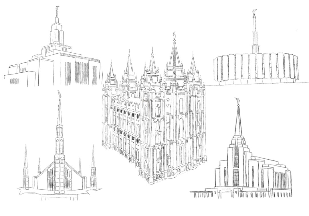 CUSTOM 5 Temple Collage - Etsy