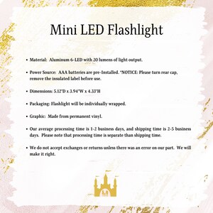 Mini LED Flashlight, Disney Cruise Fish Extender or Pixie Dust Gift ...