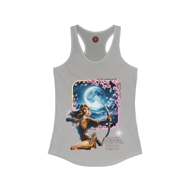 Diana Goddess of the Hunt and Moon Racerback Tank Top Retro Mythology ...